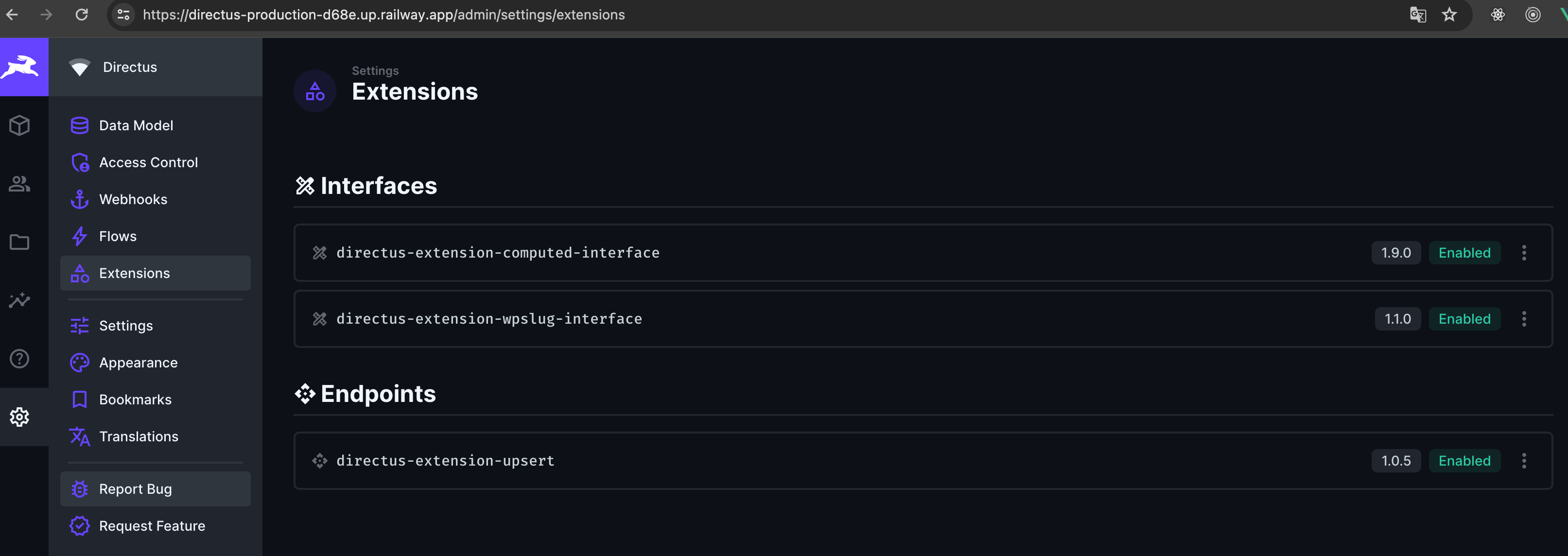 Deploy Directus (docker/websocket/extensions) + PostGIS (docker/TCP ... Deploy Directus (docker/websocket/extensions) + PostGIS (docker/TCP ...